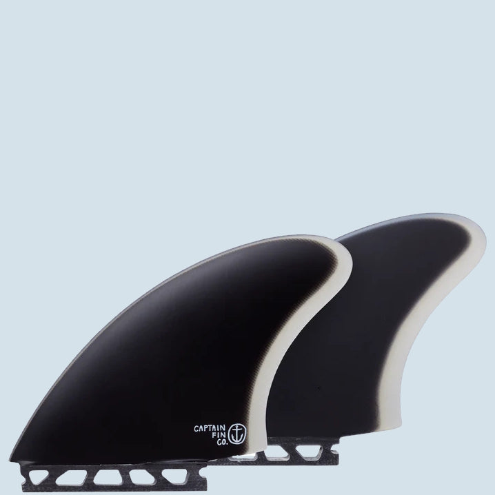 Captain Fin CF Keel Twin Fin Set black (Single Tab) – Frittboards
