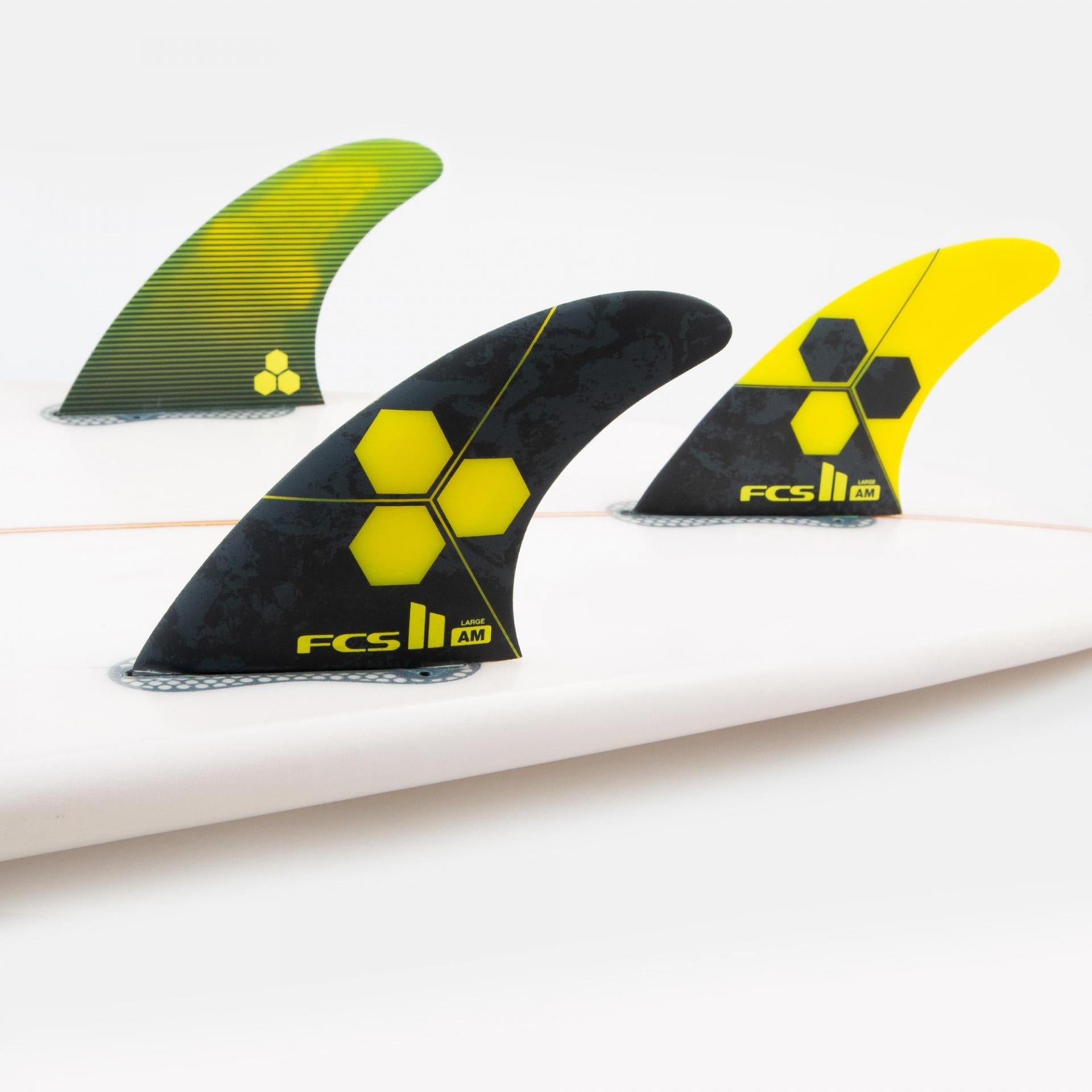 FCS II AM PC Large Tri Quad Fin Set (yellow) – Frittboards