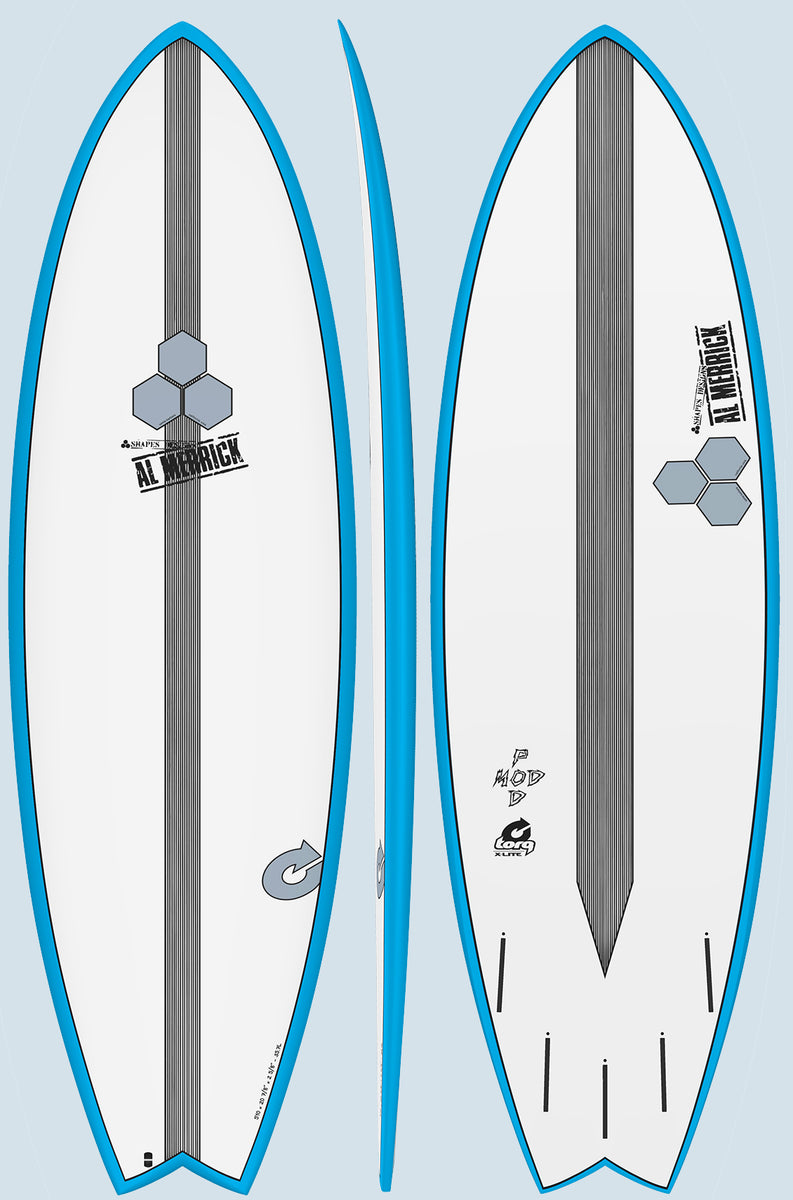 Torq X-Lite Channel Islands Pod Mod (Blue Rails) – Frittboards