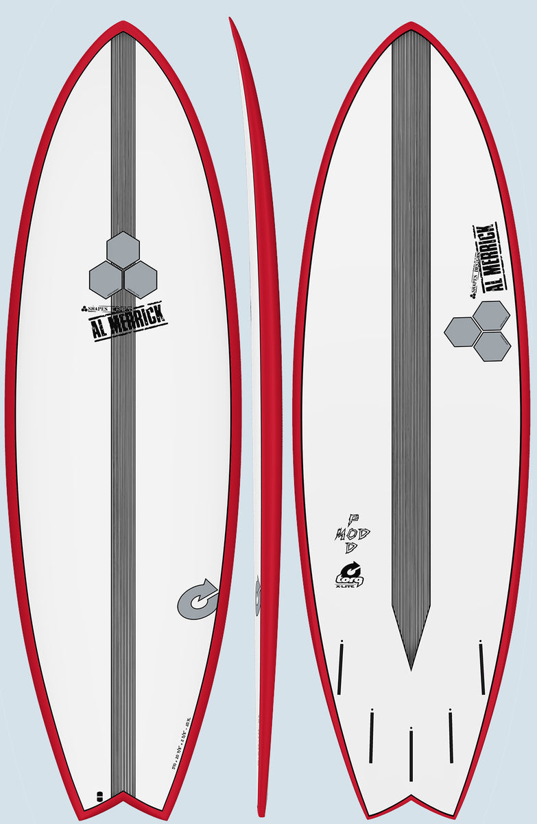 Torq X-Lite Channel Islands Pod Mod (Red Rails) – Frittboards